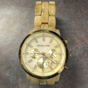 Michael Kors | Accessories | Michael Kors Stone Gold Heavy Watch | Poshmark
